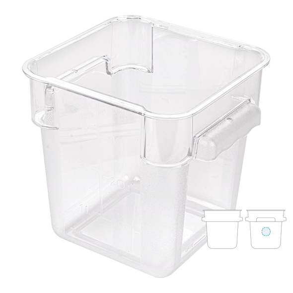 1 Recipiente transparente de policarbonato para alimentos 317,75 ...