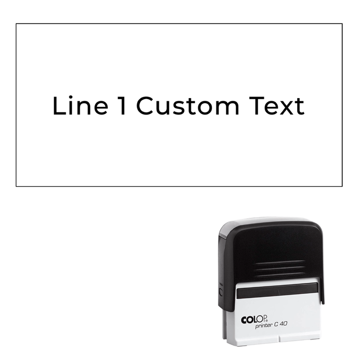 1 Line Stamps Printing | Lowest Prices Guaranteed | BIZAY