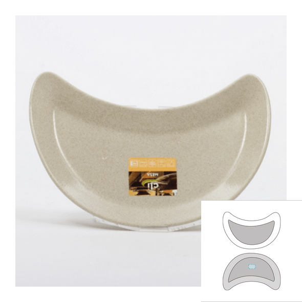 Half moon ceramic table dish Personalised | Lowest Prices Guaranteed |BIZAY
