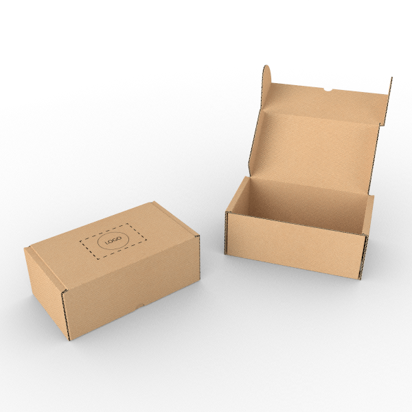 Single Wall Cardboard Postal Boxes with Locking Flaps | BIZAY